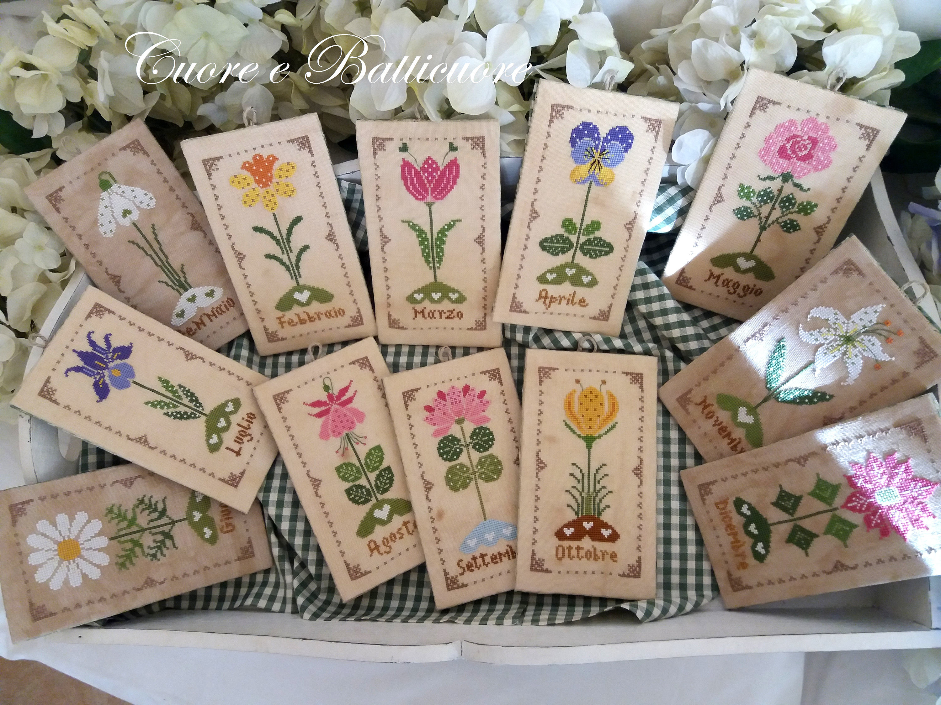 Chart Un Anno in Fiore with Names of the Months in Italian - Etsy Canada