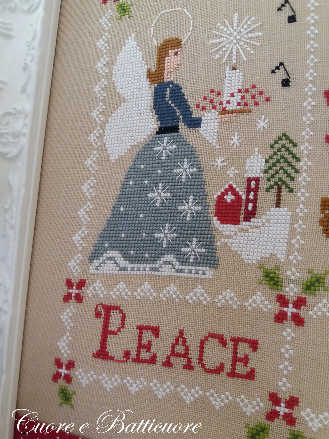 Chart Gli Angeli Dell'avvento including English Italian | Etsy