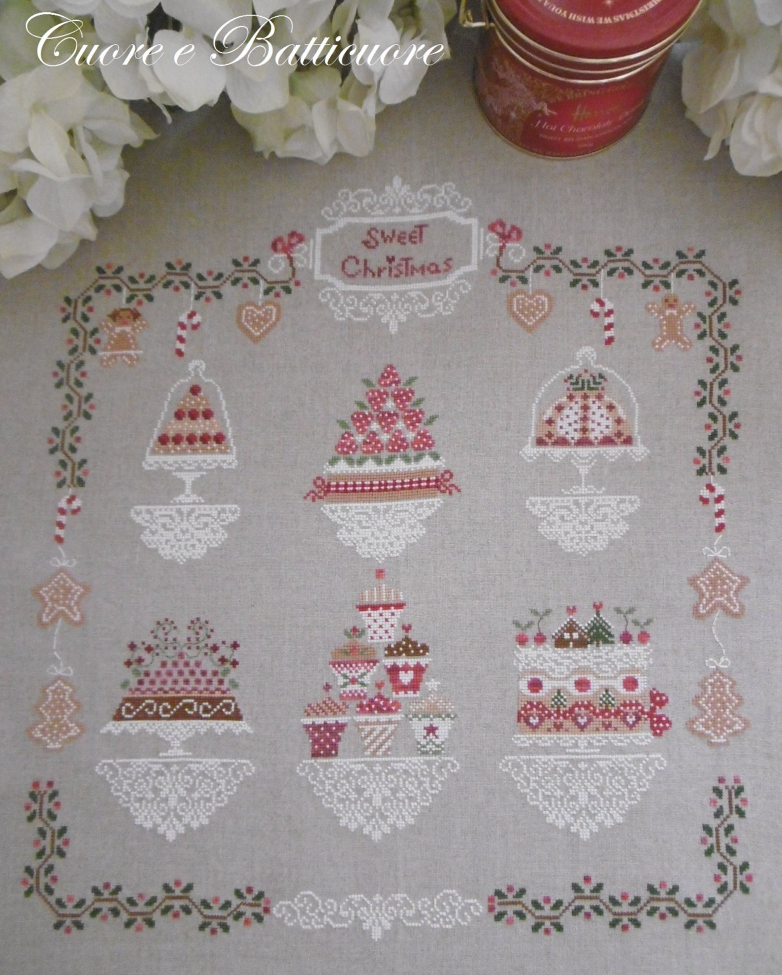 Chart Sweet Christmas including Inscription in English - Etsy