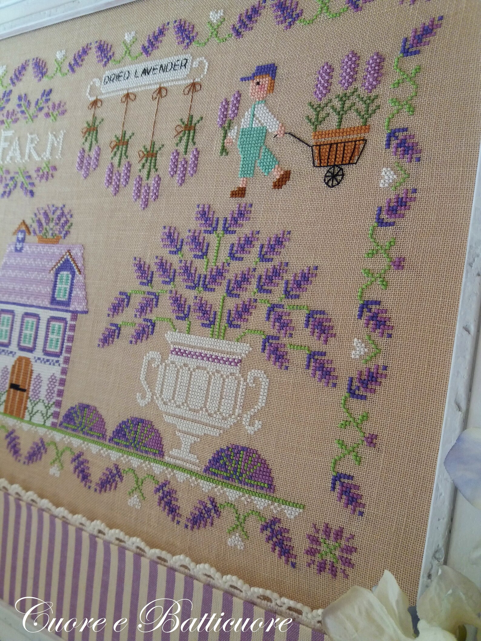 Chart Lavender Farm including English Italian and French - Etsy