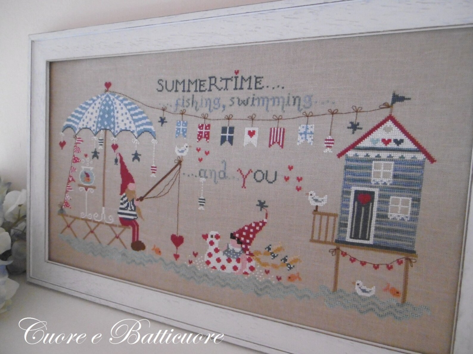 Chart SUMMERTIME including Inscription in English, Italian and French ...