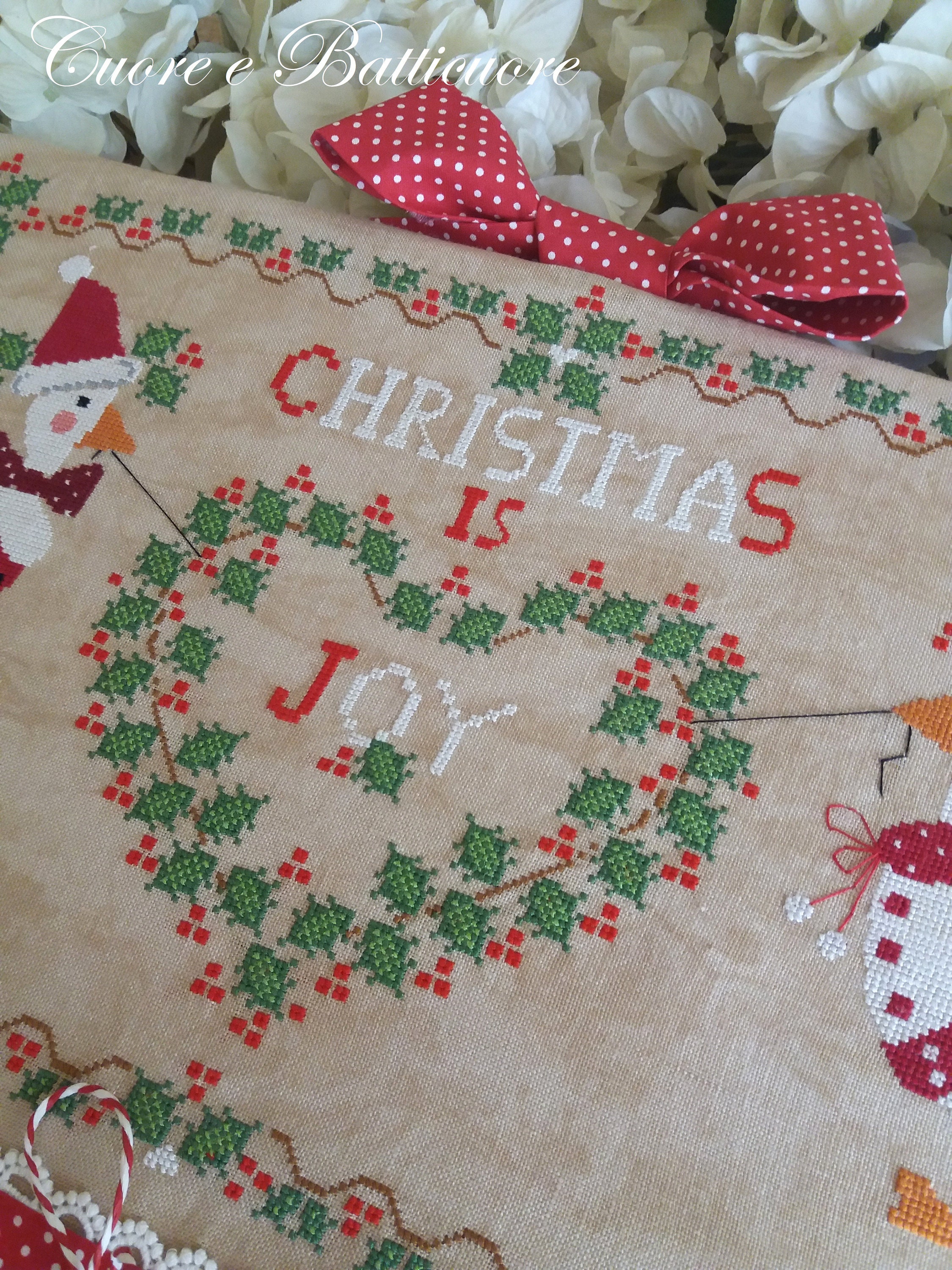 Chart christmas is Joy-oche Nr. 1/4 Series - Etsy