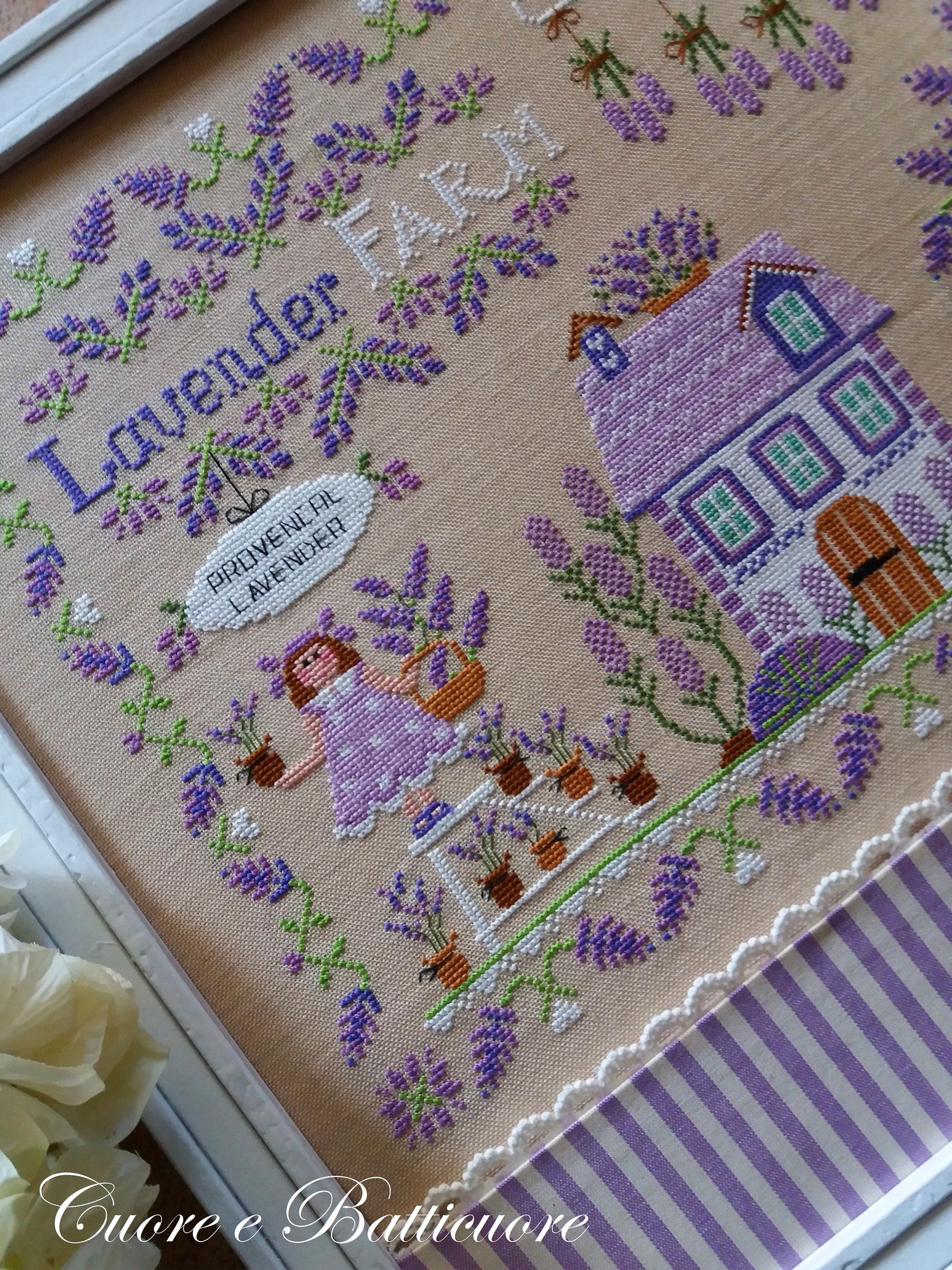 Chart Lavender Farm including English Italian and French | Etsy