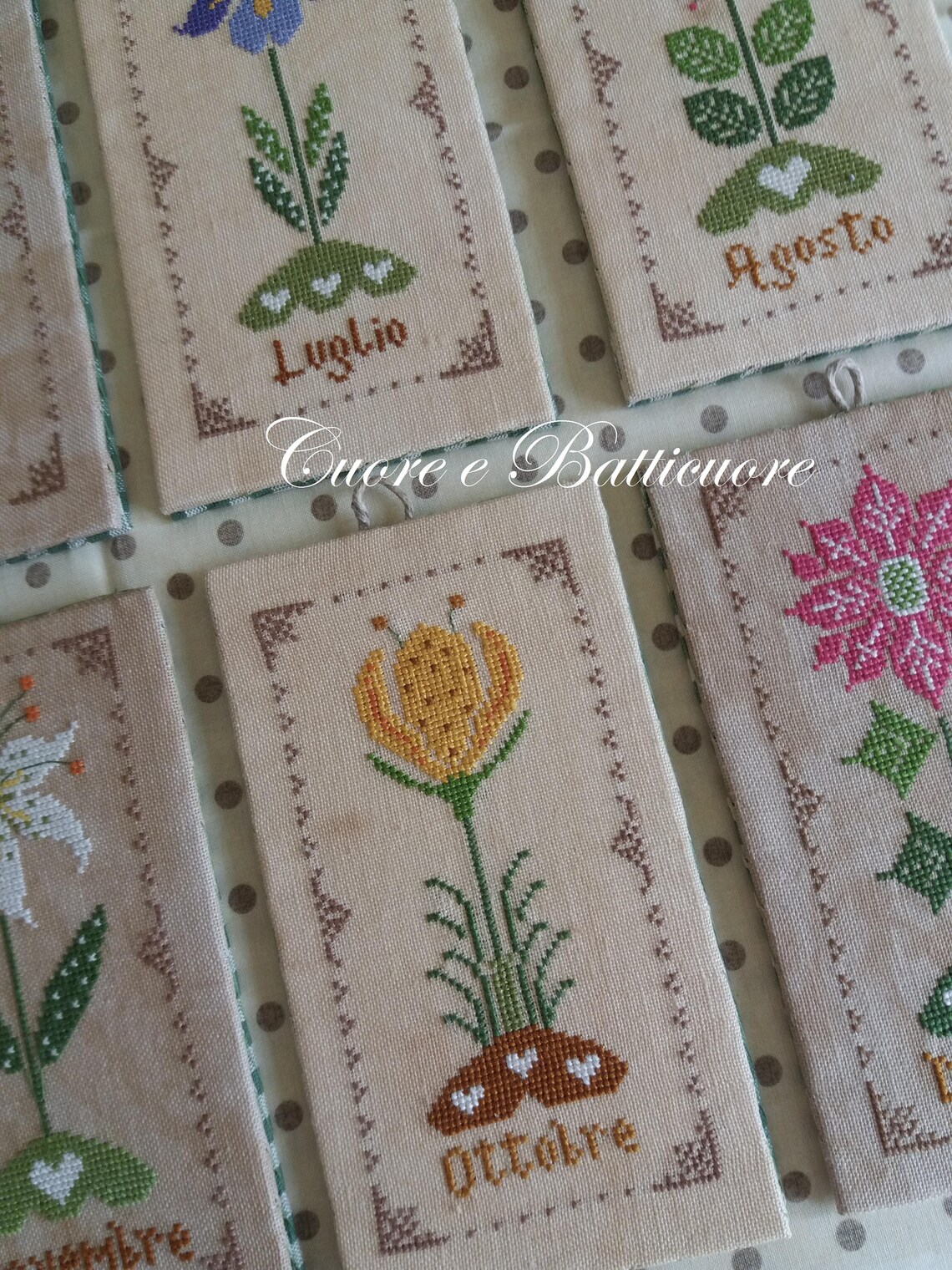 Chart Un Anno in Fiore with Names of the Months in Italian - Etsy