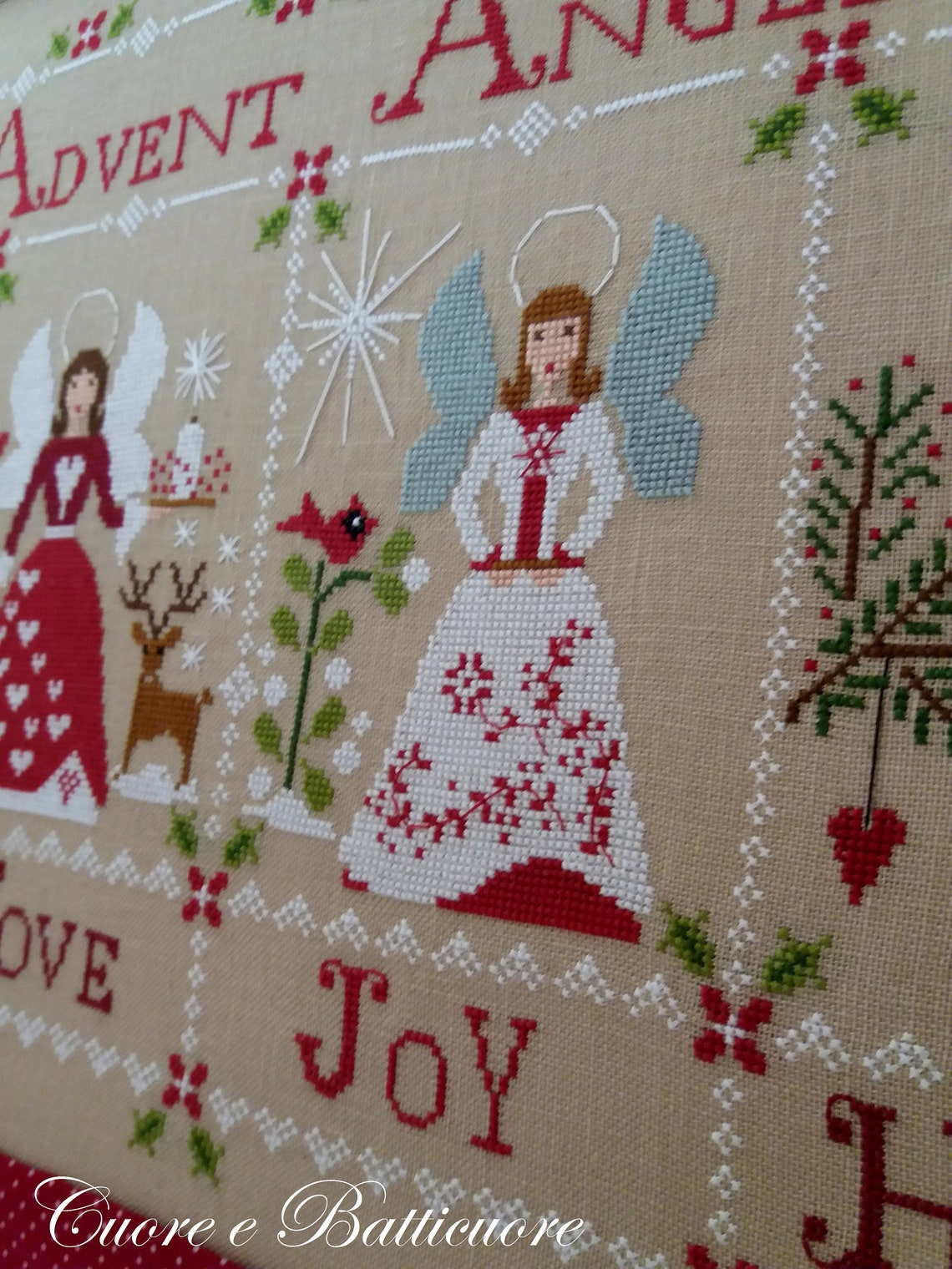 Chart Gli Angeli Dell'avvento including English Italian | Etsy