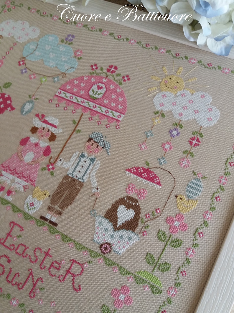 Chart Easter in the Sun including Inscription in English | Etsy