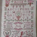 Chart Rose Sampler (including Inscription in English, Italian and ...