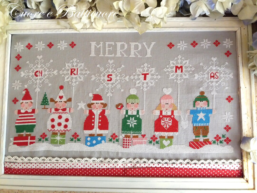 Chart Christmas Snowflakes (including English, Italian and French ...
