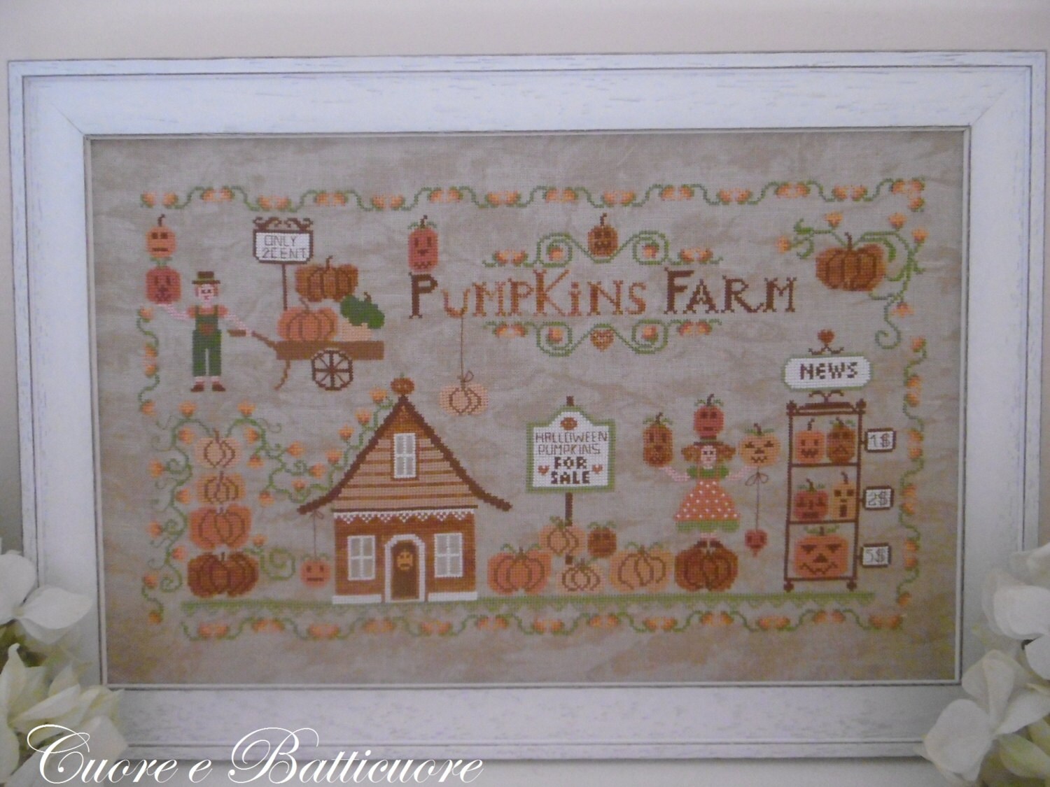 Chart Pumpkins Farm (including English, Italian and French Inscriptions ...