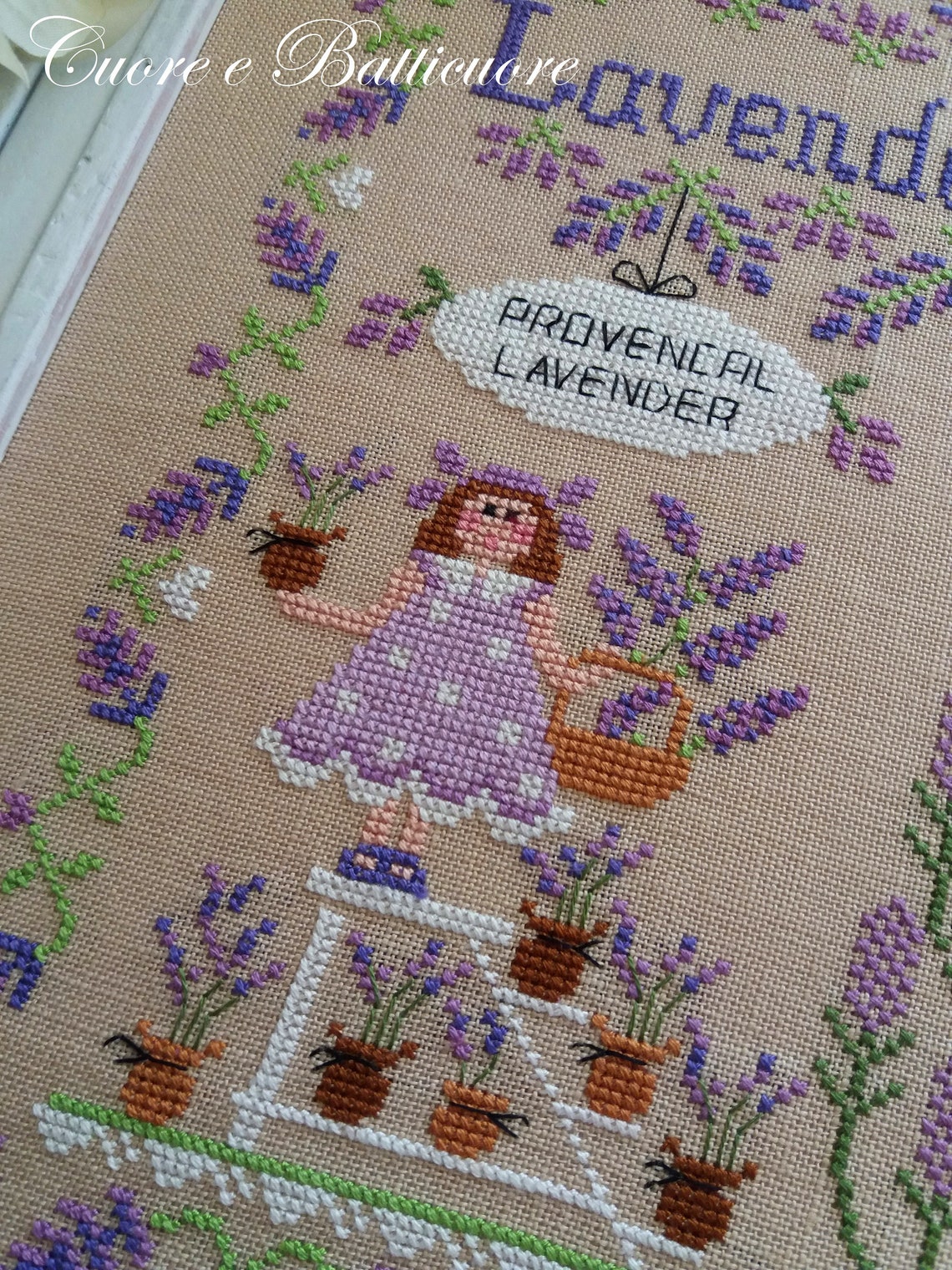 Chart Lavender Farm including English Italian and French | Etsy