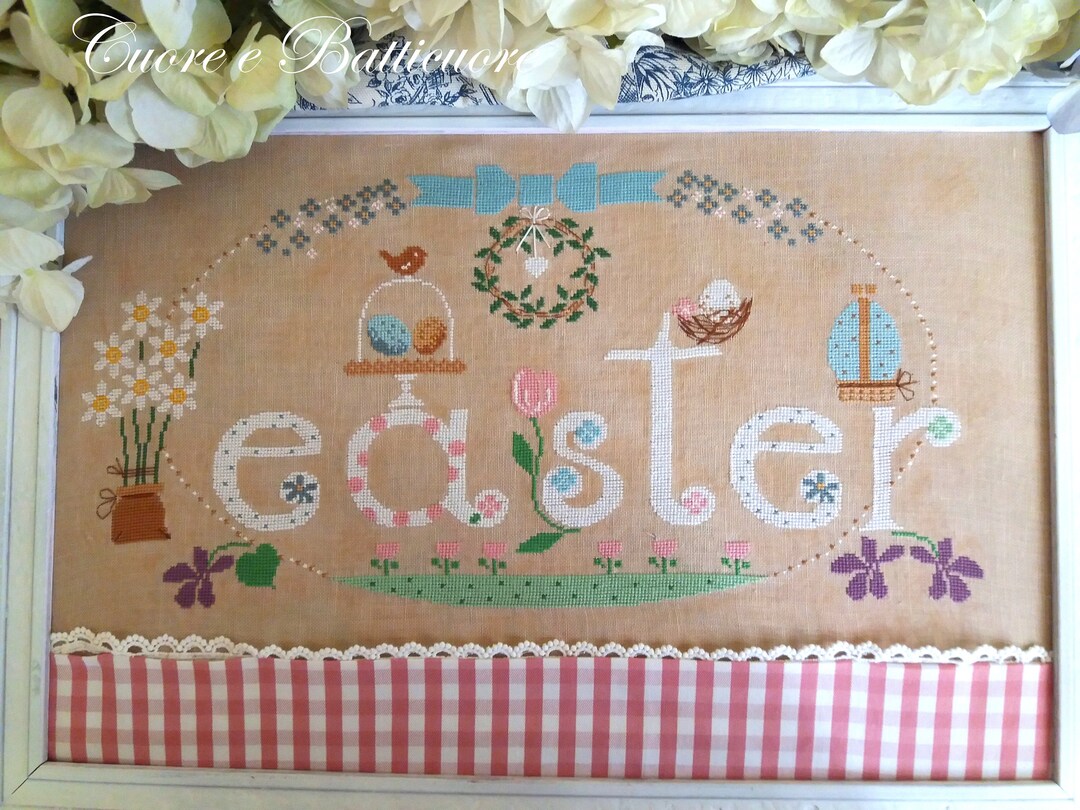 Chart ONLY EASTER (including Inscription in English, Italian and French ...