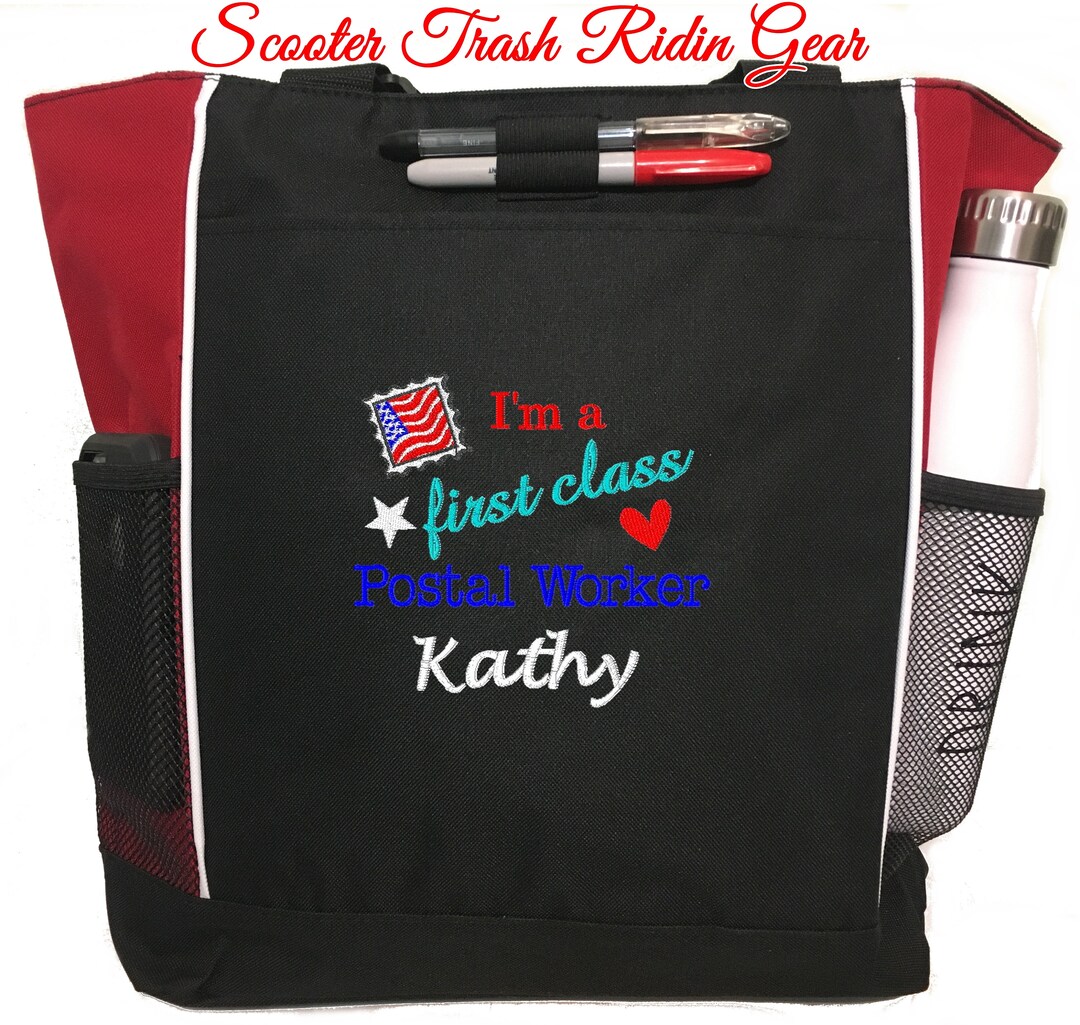 Personalized Postal Worker Mail Carrier Tote Bag - More Colors ...