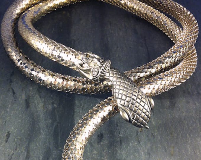 Awesome Vintage Gold Mesh Snake Belt - Etsy