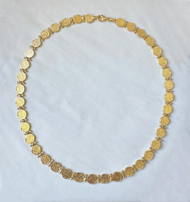 Ancient Greek Minoan Phaistos Disc Coin Collar Necklace - Made in ...