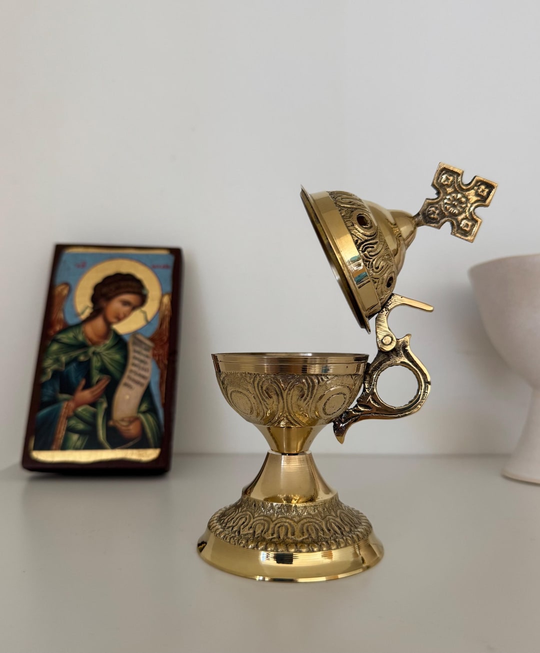 Bronze Greek Orthodox Incense Burner - Home Decor - Made in Greece - Etsy