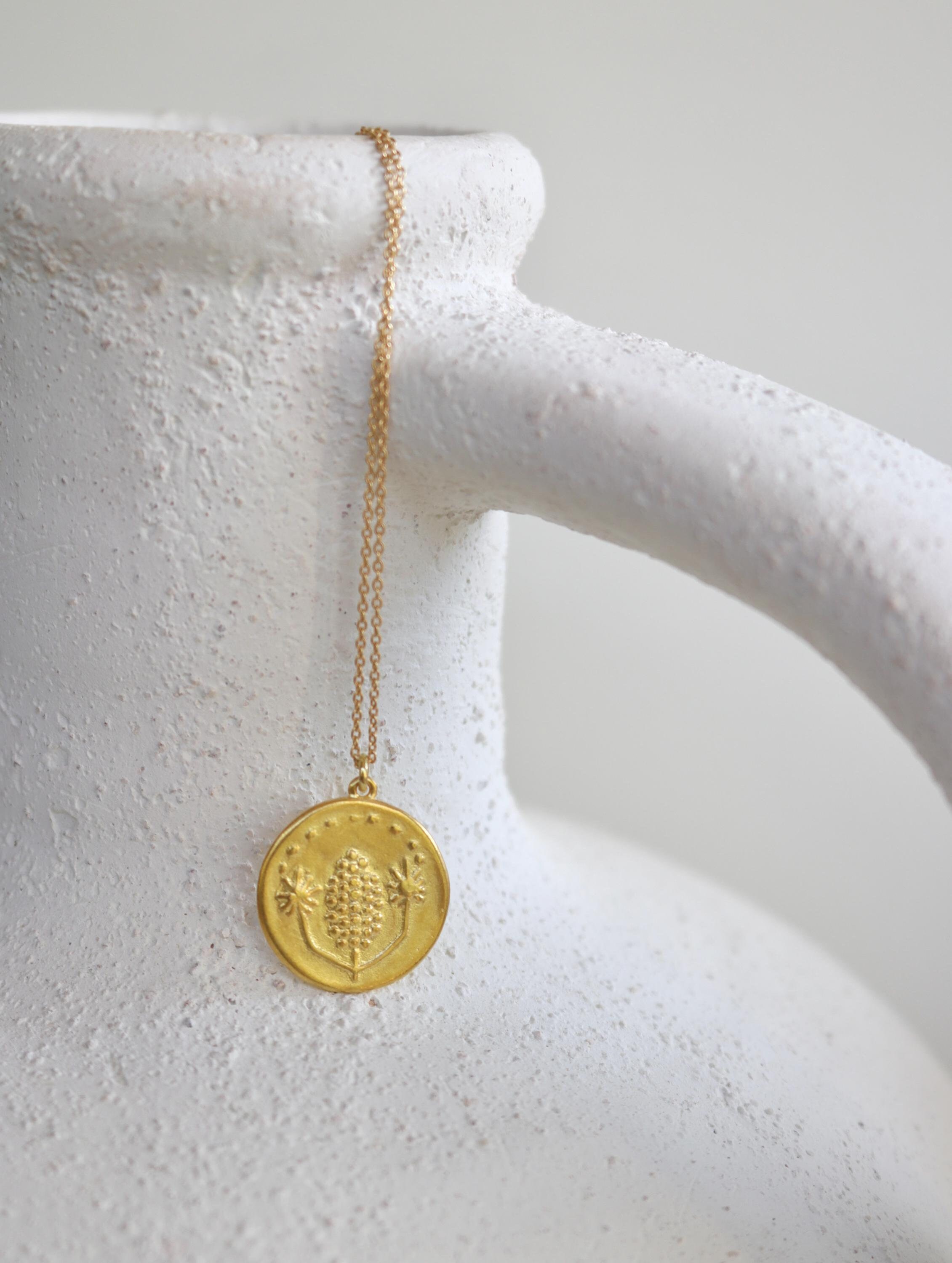 Ancient Greek DIONYSUS God of Wine Coin Necklace - Made in Greece - Etsy