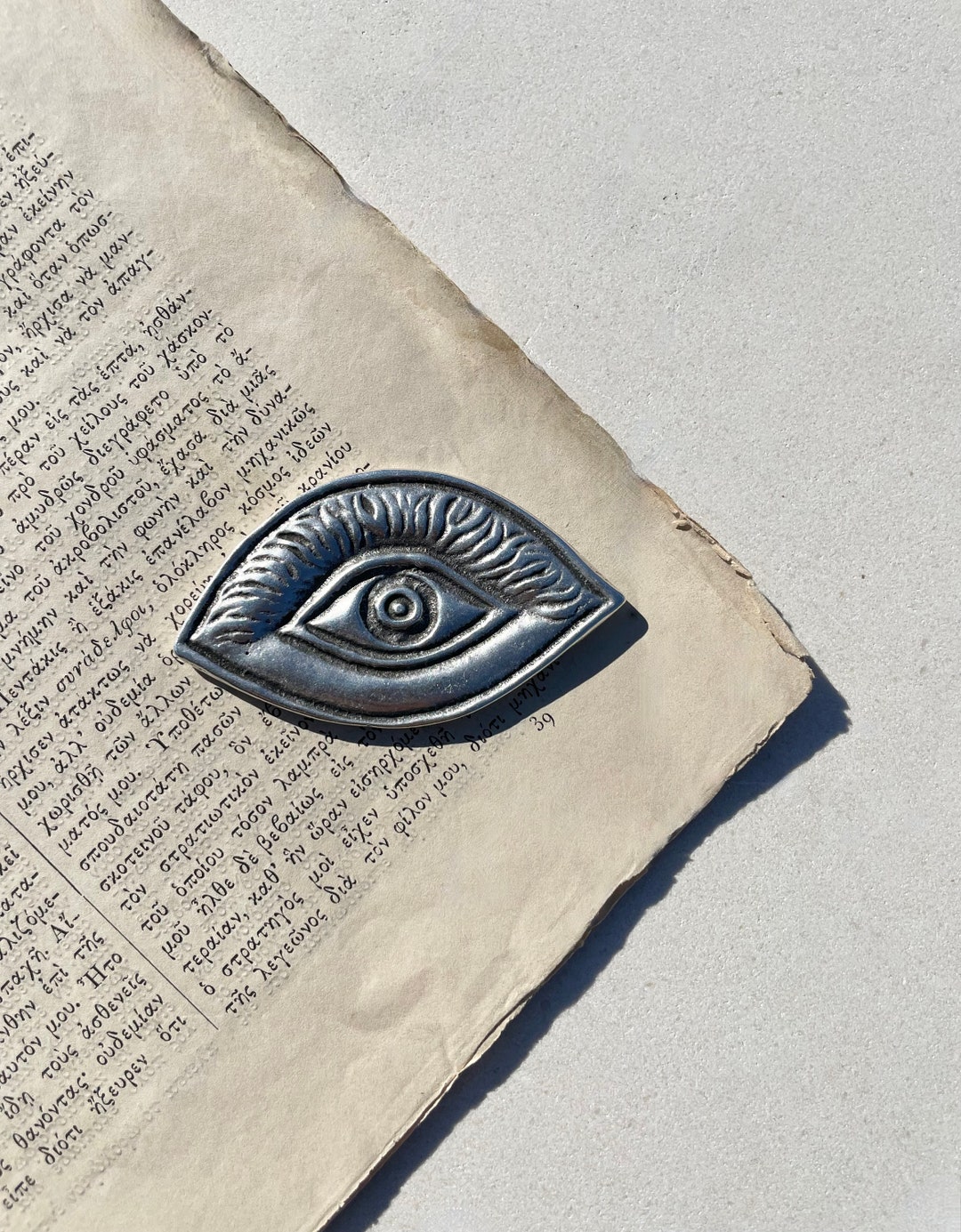 Gold Evil Eye TAMA Ex Voto Votive Offering Paperweight Home Decor ...