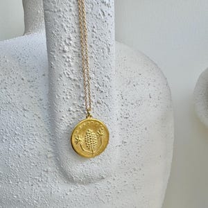 Ancient Greek DIONYSUS God of Wine Coin Necklace - Etsy