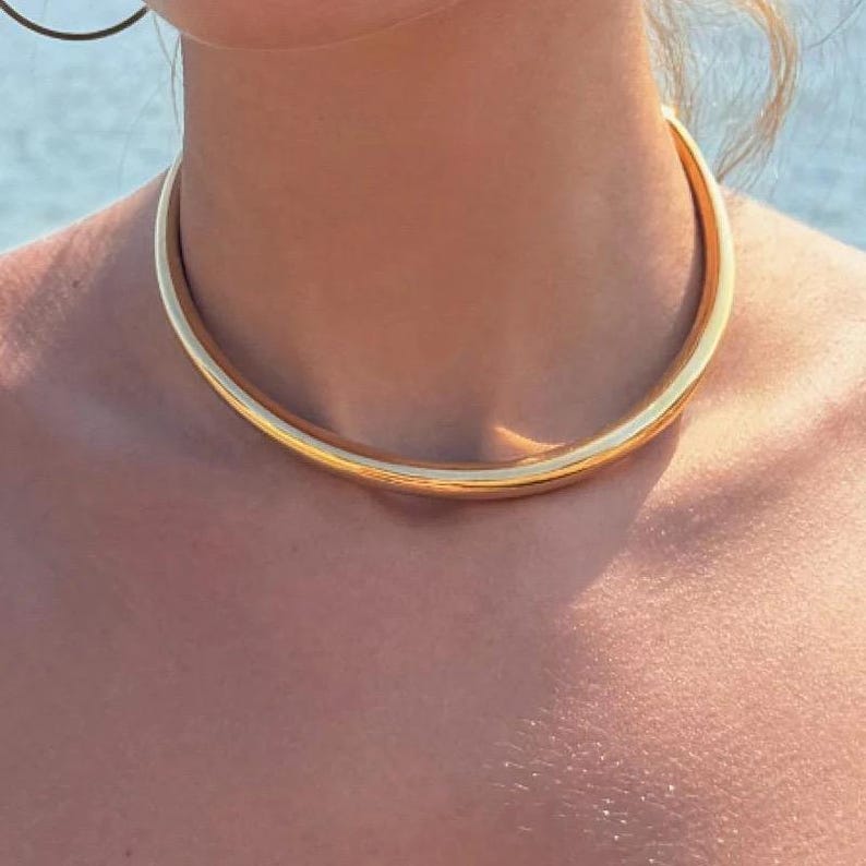 Ancient Greek Goddess ELEKTRA Gold Choker Necklace - Etsy