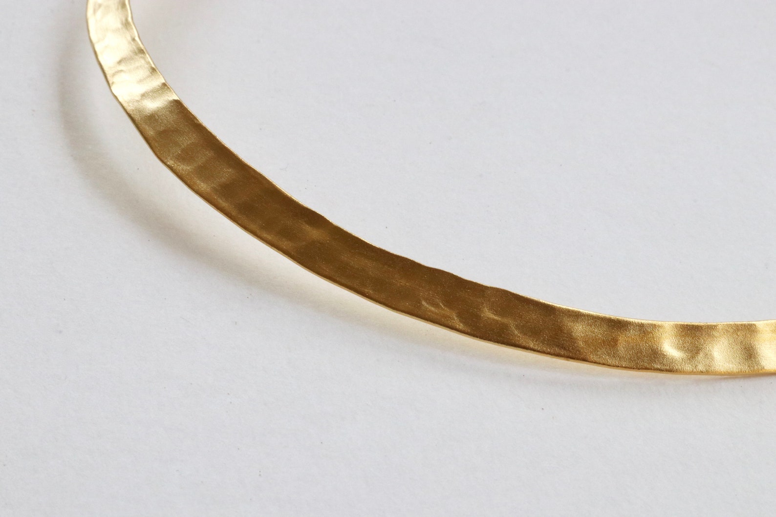 Ancient Greek Goddess LETO Hammered Gold Cuff Choker Necklace - Etsy