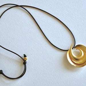 22K Gold Hammered NEREIDA Spiral Design Necklace & Earring SET - Made ...