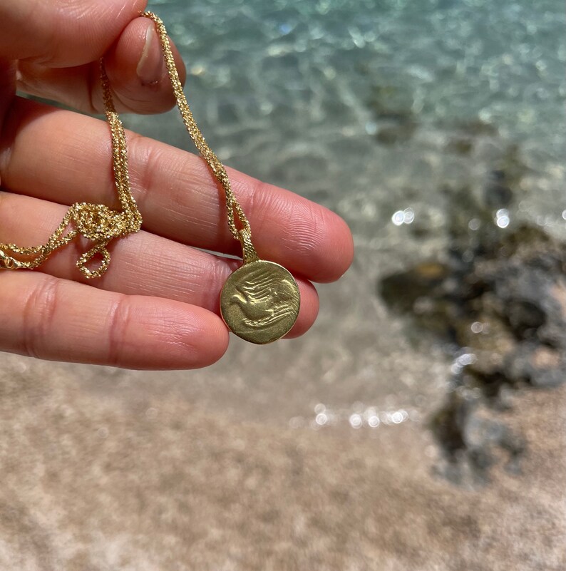 Ancient Greek PERISTERI Aphrodite Dove Medallion Coin | Etsy