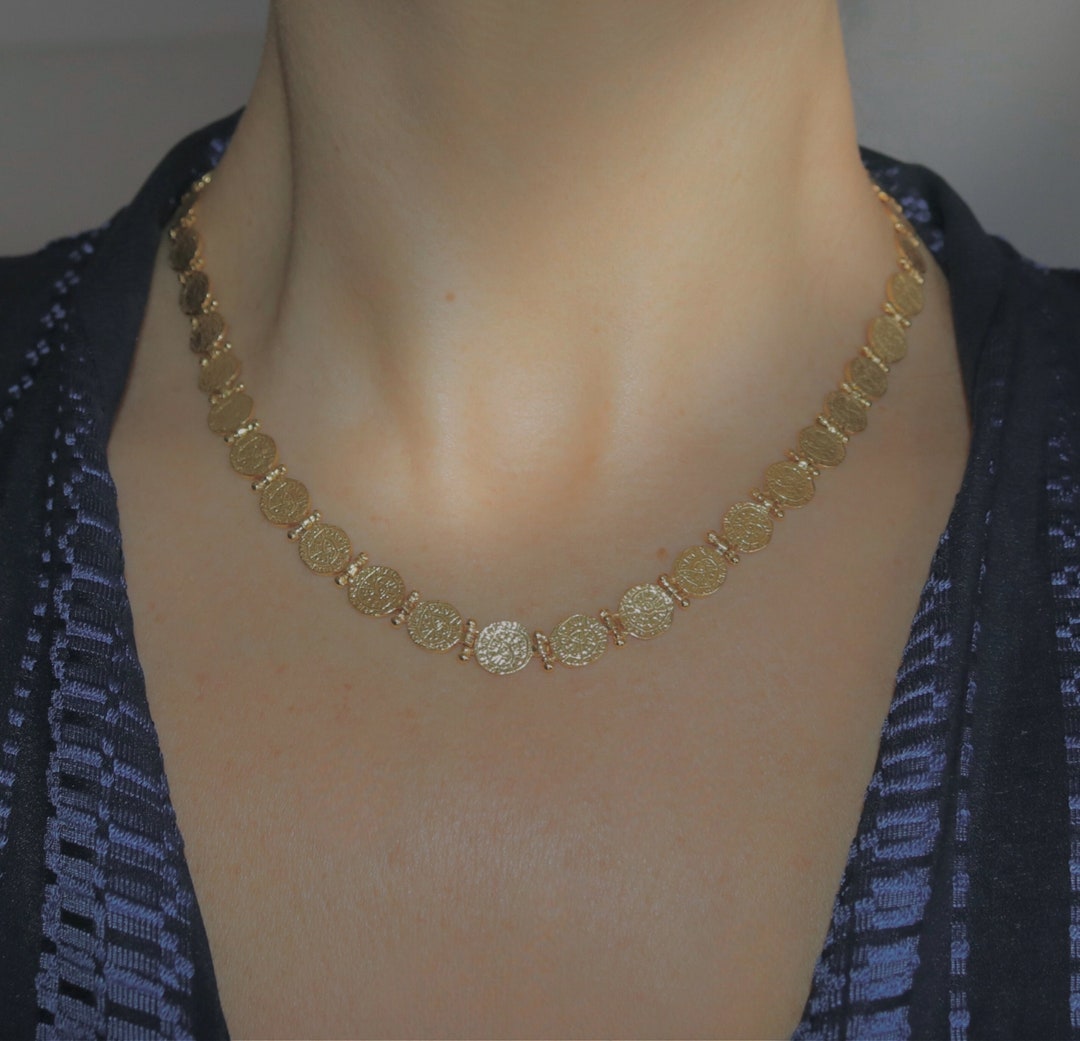 Ancient Greek Minoan Phaistos Disc Coin Necklaces - Etsy UK