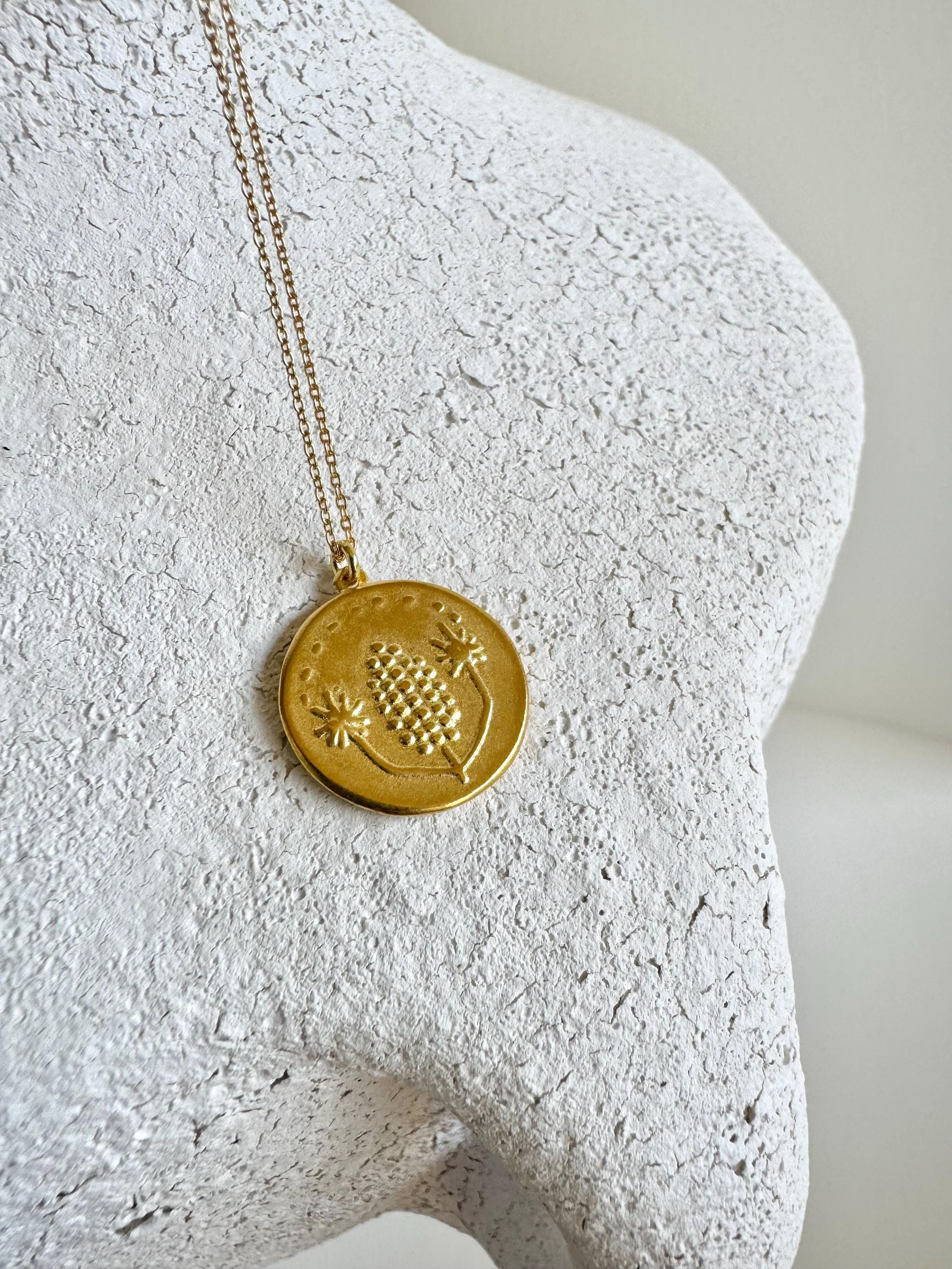 Ancient Greek DIONYSUS God of Wine Coin Necklace - Made in Greece - Etsy