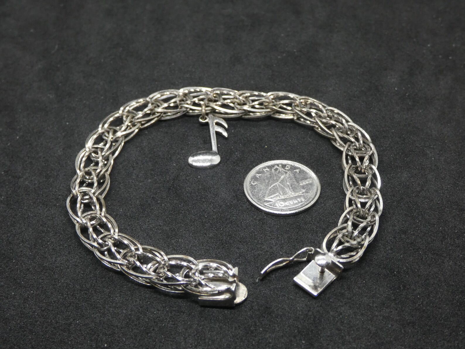 2 LEFT Starter Charm Bracelets Vintage 925 Sterling Silver With Figure ...
