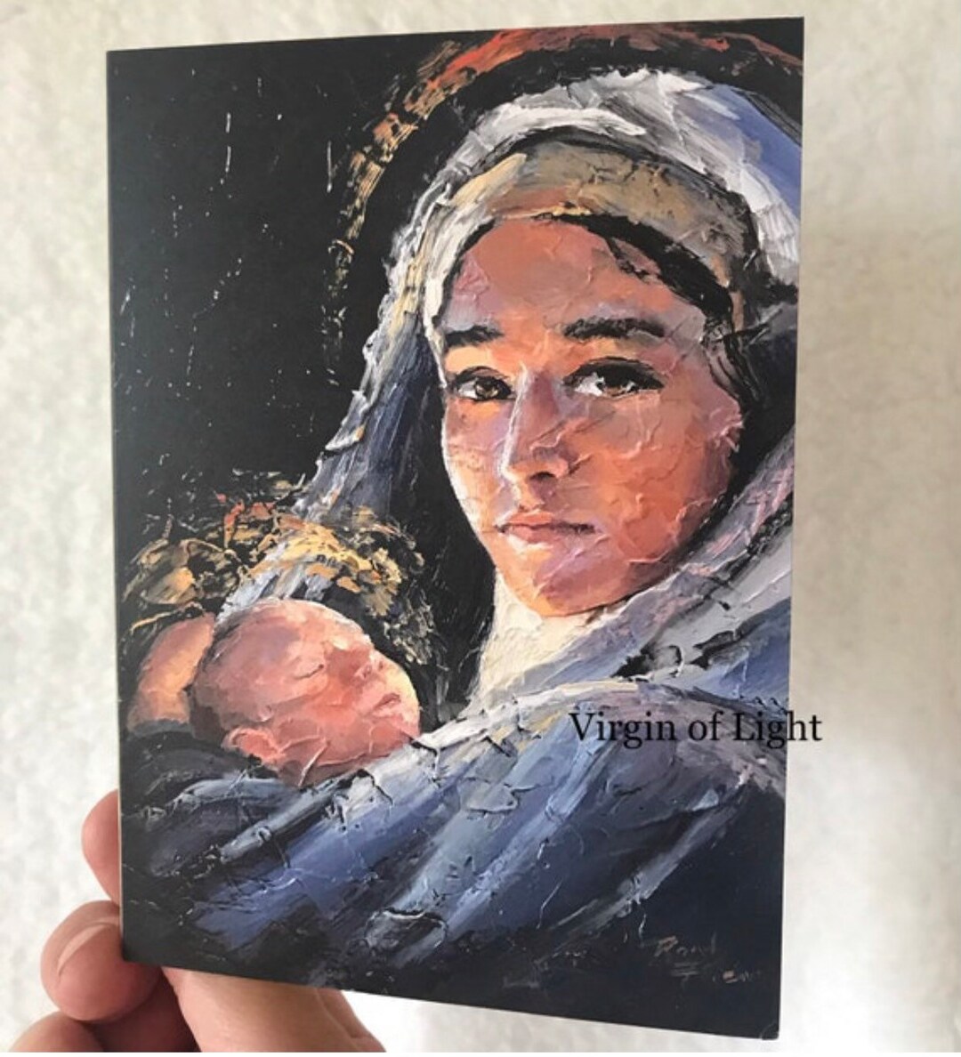 Glorious Virgin Mary Christmas Cards- Set of 12, Mother and Child ...