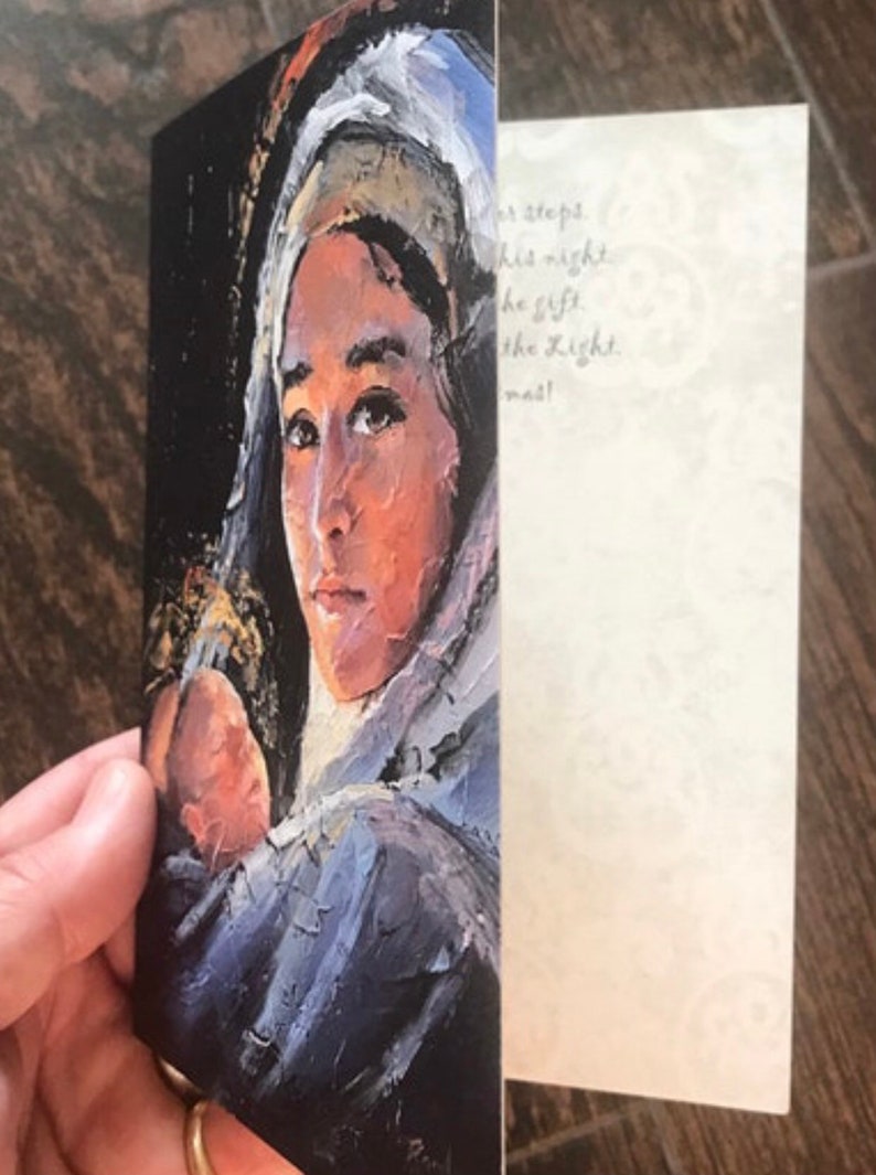 Glorious Virgin Mary Christmas Cards- Set of 12, Mother and Child ...