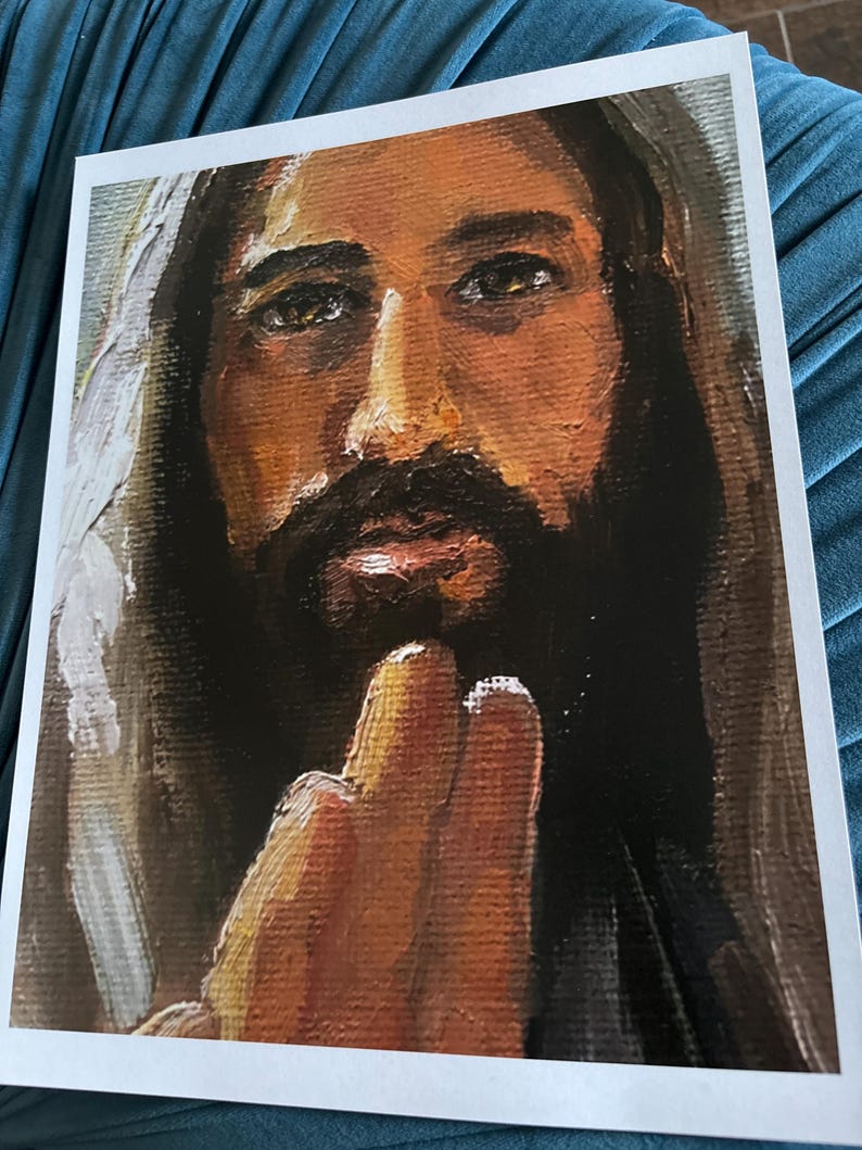 Healing Jesus Art Print: "the Power of God", Christian Home Decor - Etsy