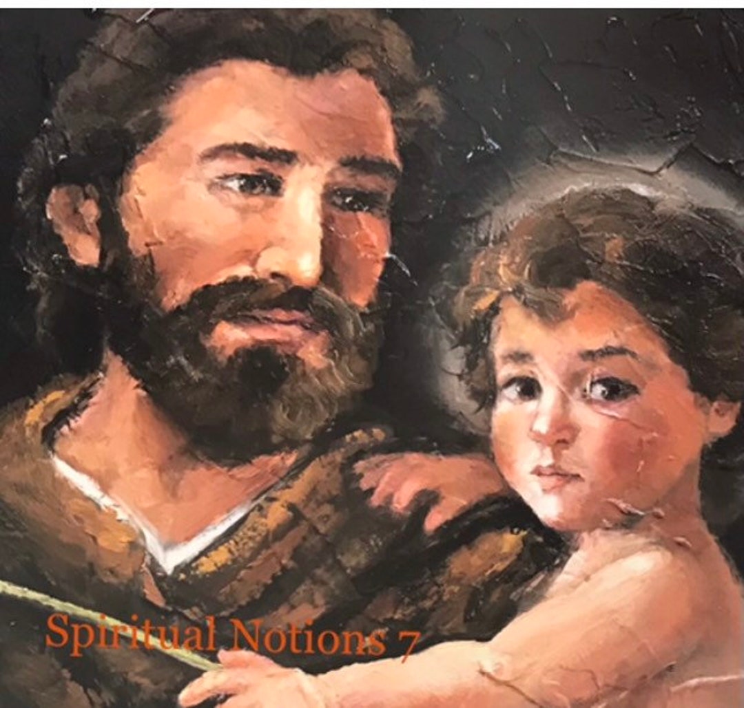 Saint Joseph Print , “saint Joseph” 8x10 Print , Joseph and Jesus ...