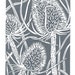 Teasel charcoal grey Handmade Linocut Print | Etsy