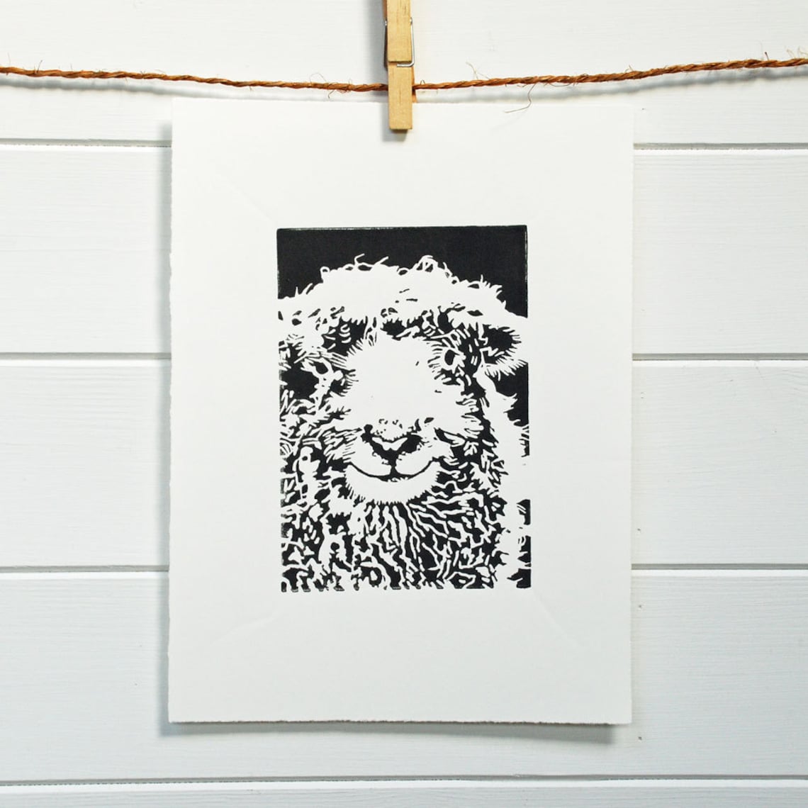 Sheep Art Print Dartmoor Sheep Linocut Original Hand-pulled - Etsy UK