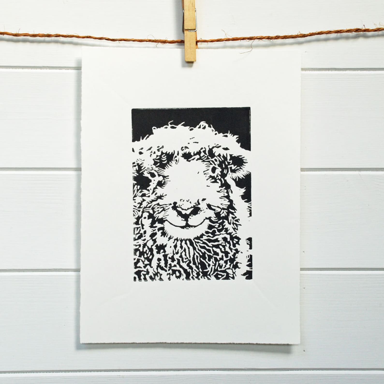Sheep Art Print Dartmoor Sheep Linocut Original Hand-pulled - Etsy UK