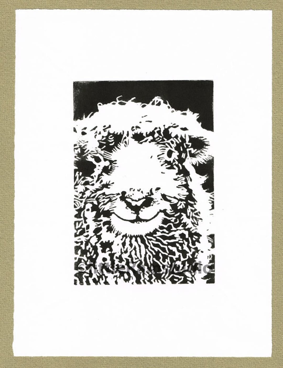 Sheep Art Print Dartmoor Sheep Linocut Original Hand-pulled - Etsy UK