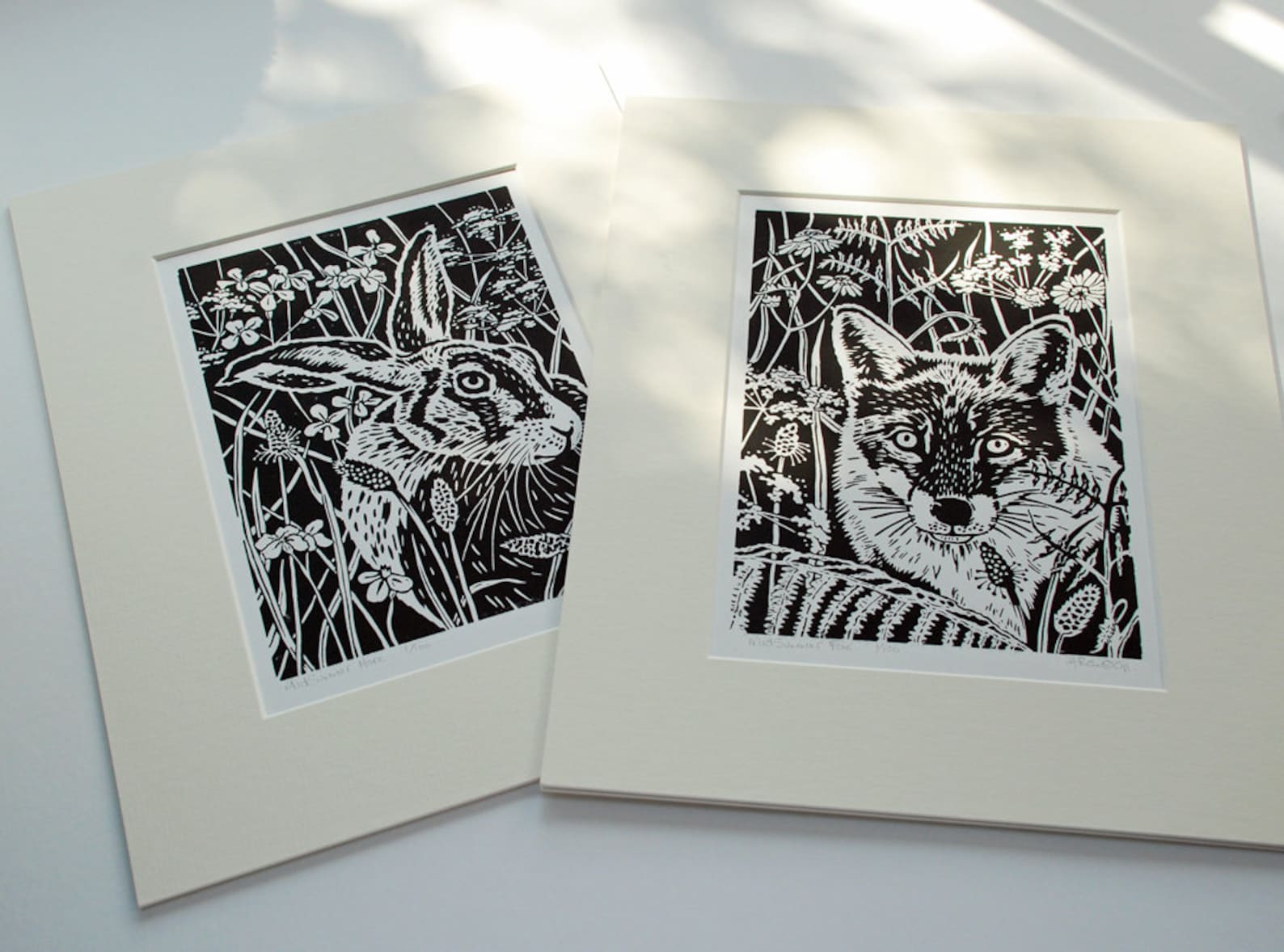 Fox Linocut Print, Midsummer Fox Limited Edition Linocut Print - Etsy