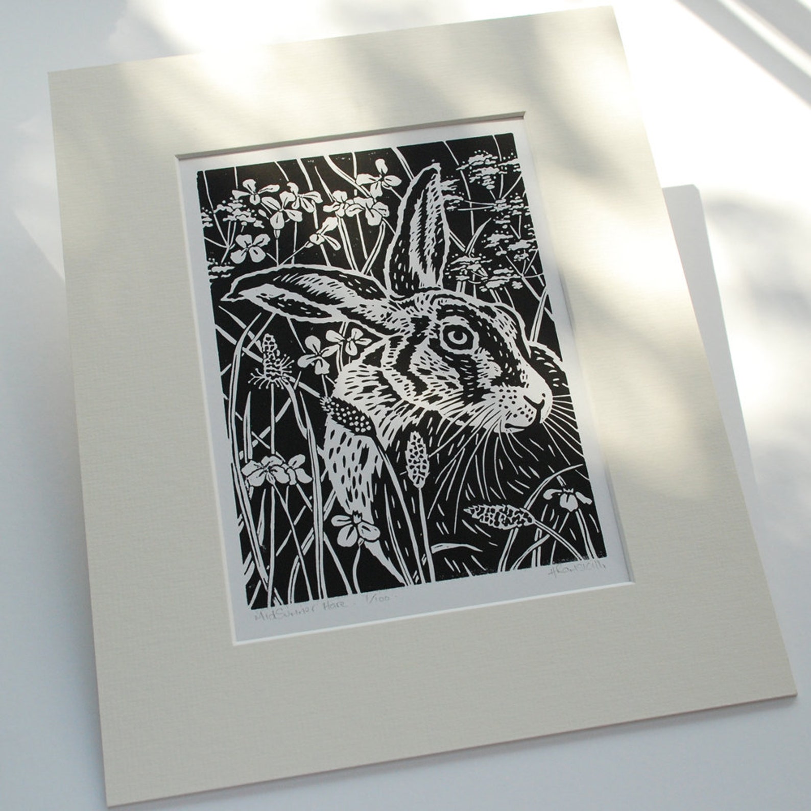 Fox Linocut Print, Midsummer Fox Limited Edition Linocut Print - Etsy