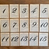 Book Page Table Numbers for Weddings and Events - Etsy