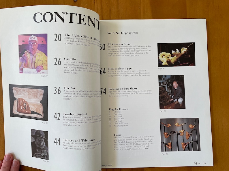 Pipes and Tobaccos Magazines: Spring 1998; Spring 1999; Winter 1999 ...