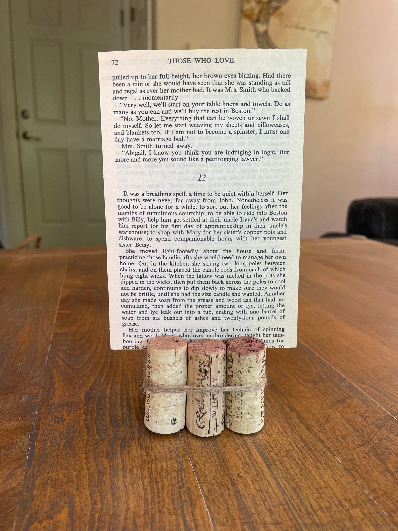 CUSTOM Book Page Table Numbers for Weddings and Events - Etsy