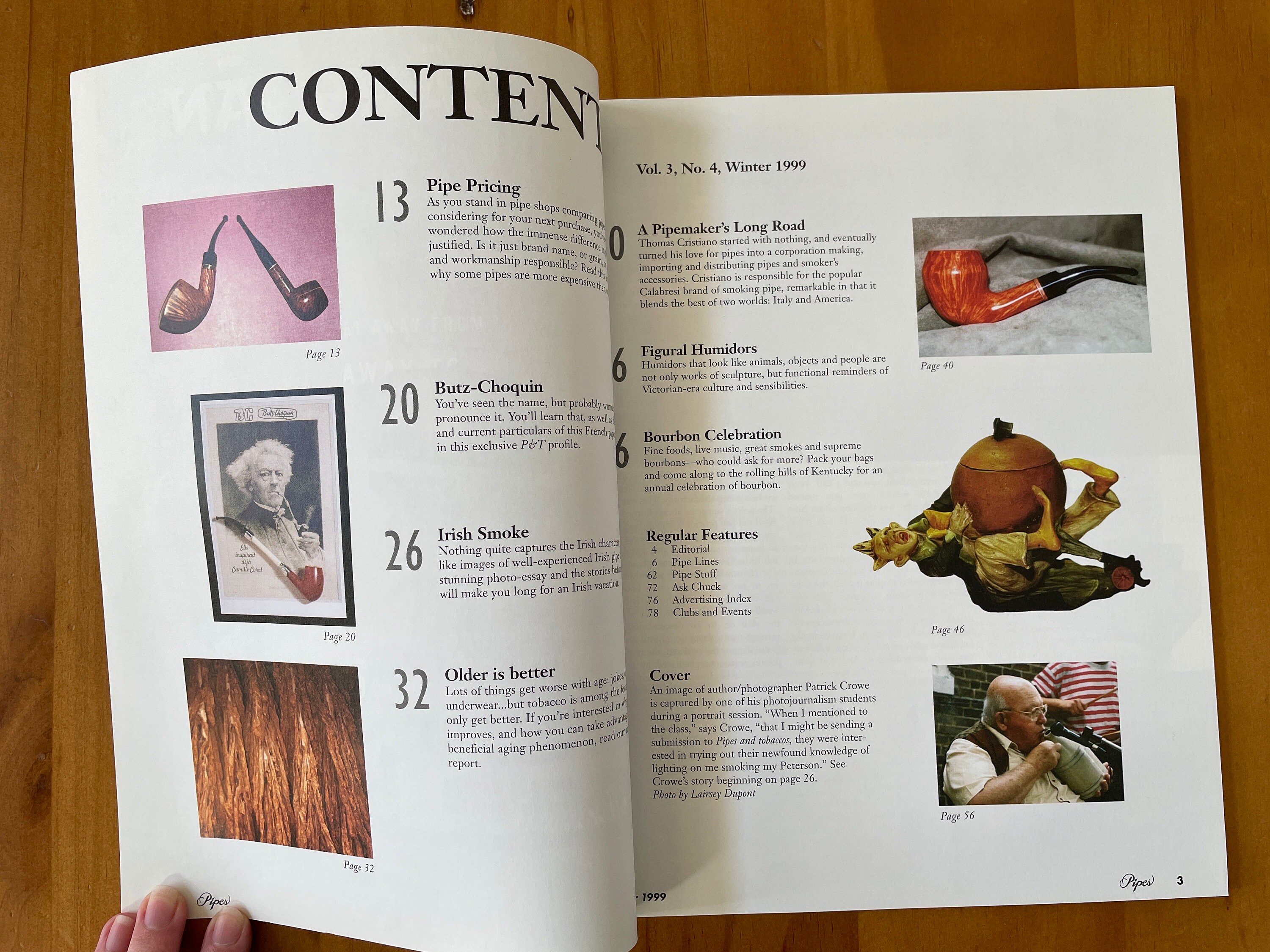 Pipes and Tobaccos Magazines: Spring 1998 Spring 1999 Winter 1999 ...
