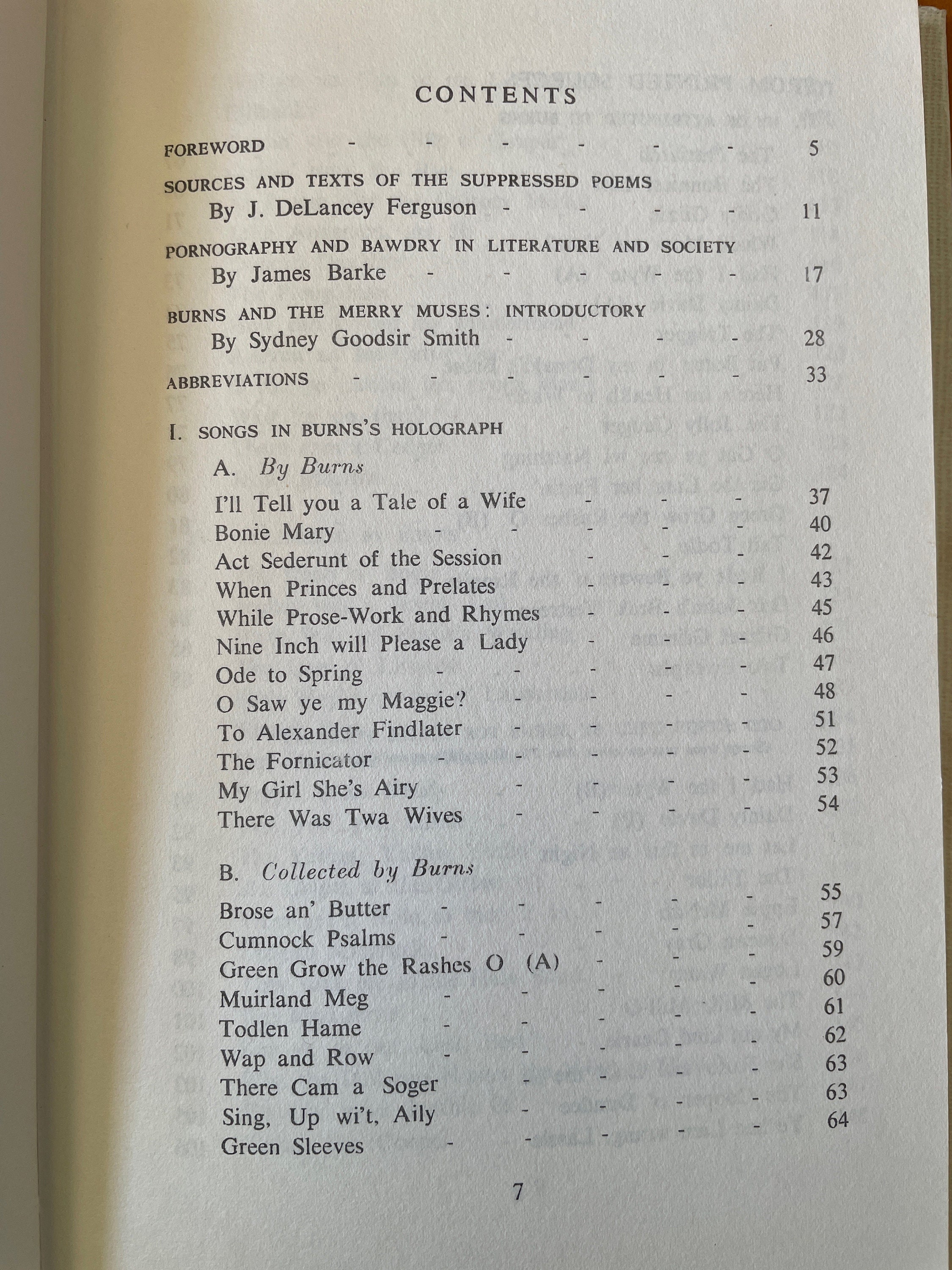 The Merry Muses of Caledonia Edited by James Barke and Sydney Goodsir ...