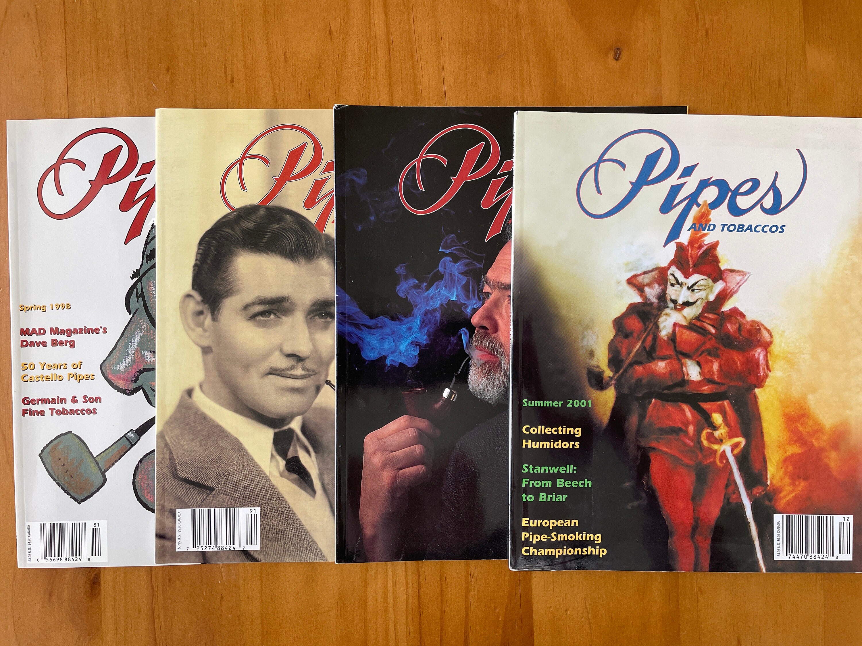 Pipes and Tobaccos Magazines: Spring 1998 Spring 1999 Winter 1999 ...