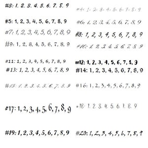 CUSTOM Book Page Table Numbers for Weddings and Events - Etsy