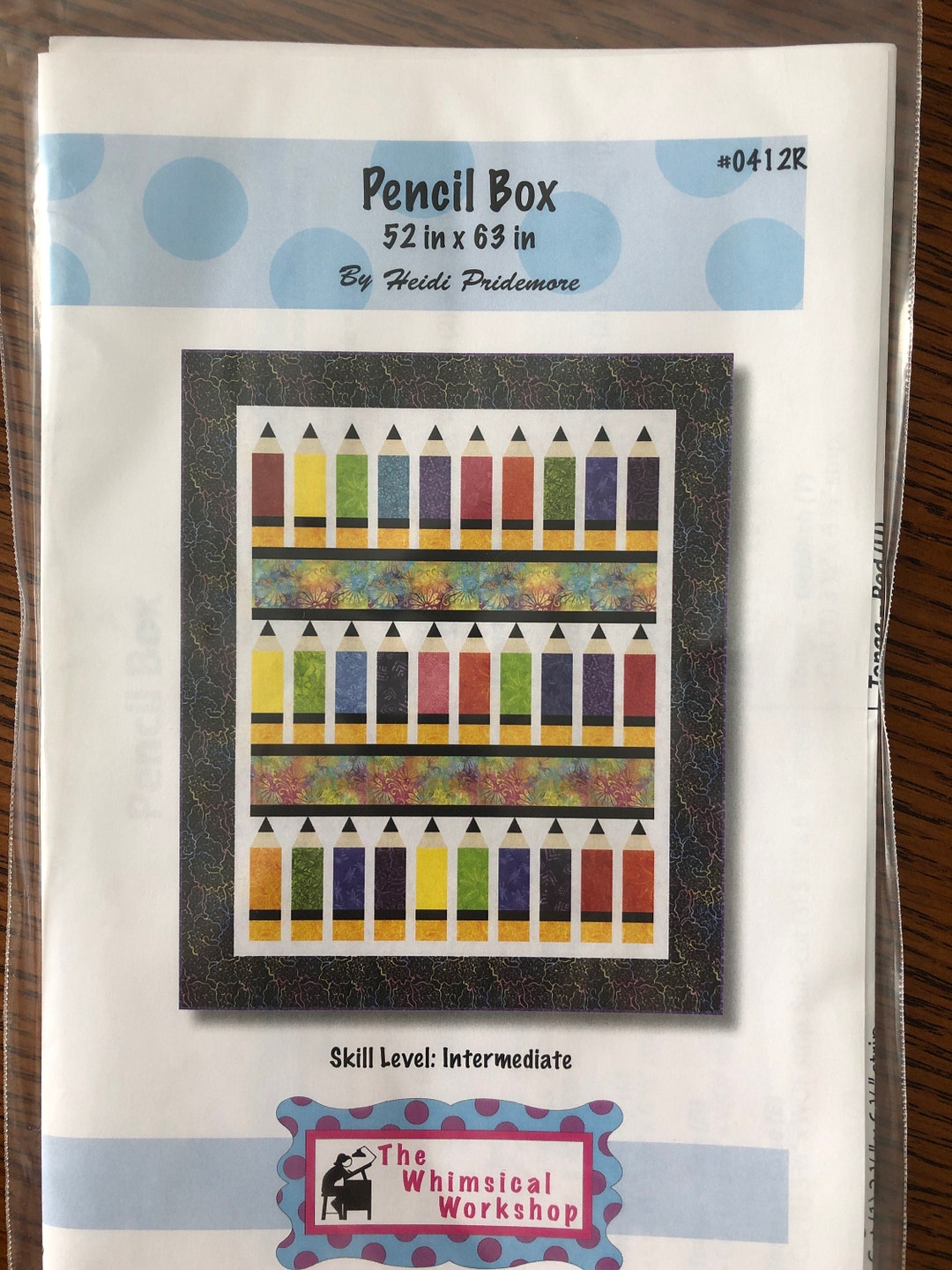 Pencil Box Quilt Pattern by Heidi Pridemore for the Whimsical Workshop ...