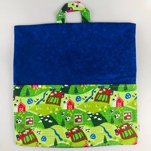 Kids Reading Cushion, Pocket Reading Pillow Farm - Etsy