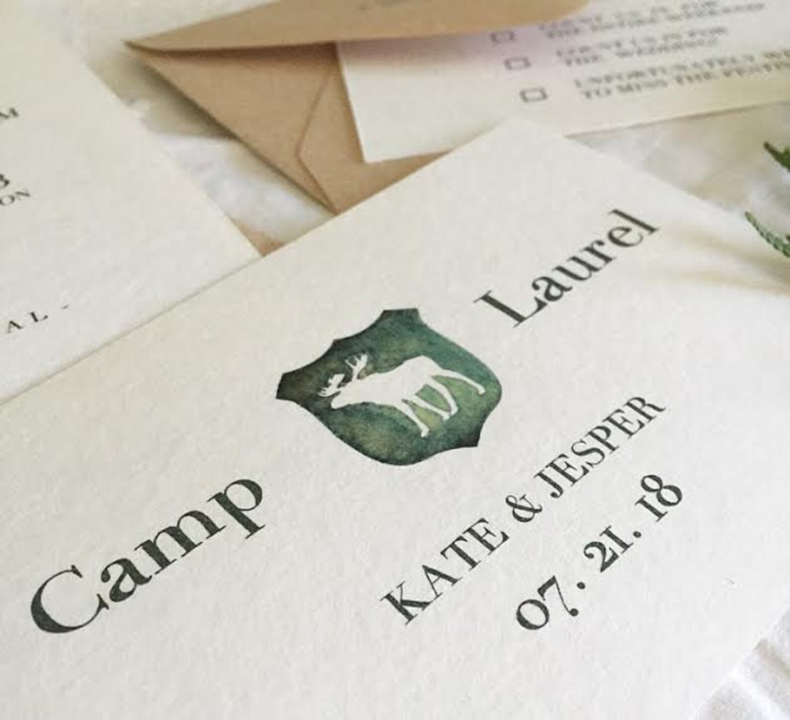Summer Camp Wedding Invitations / Summer Camp Wedding Suite / - Etsy
