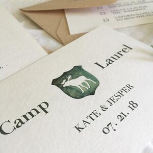 Summer Camp Wedding Invitations / Summer Camp Wedding Suite / - Etsy